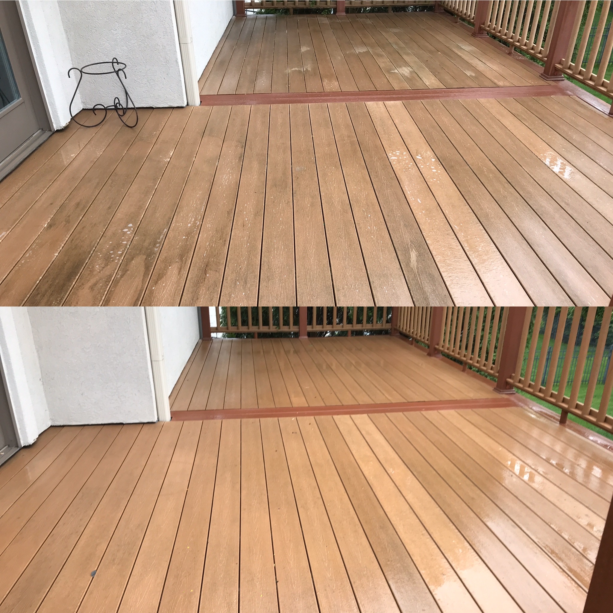 Wooden Deck and Fence Soft Washing | Mike's Power Wash